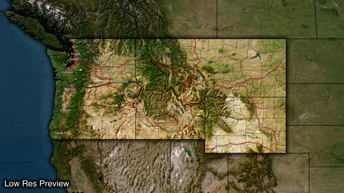 16k Digital Northwest Map – Trilogy Maps