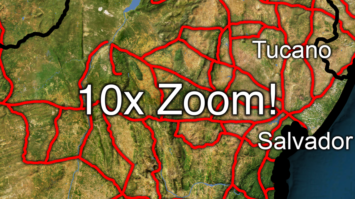 16k Digital Brazil Map – Trilogy Maps