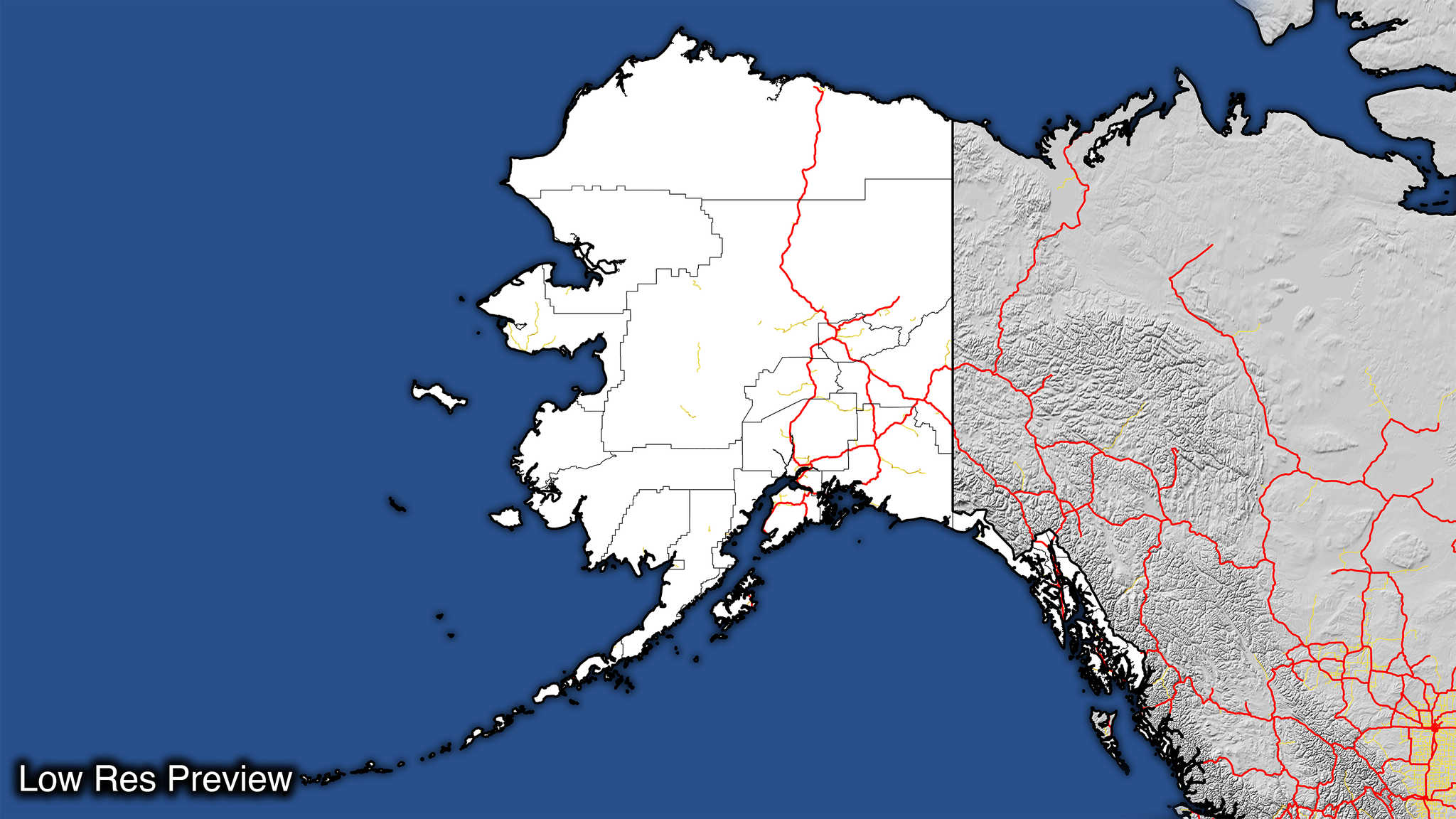 16k Digital Alaska Map – Trilogy Maps