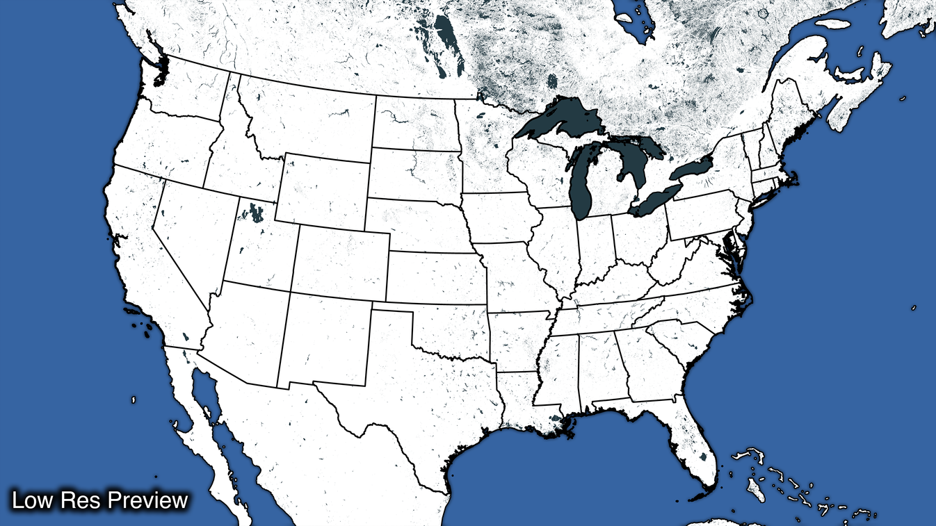 8k Digital USA Map – Trilogy Maps